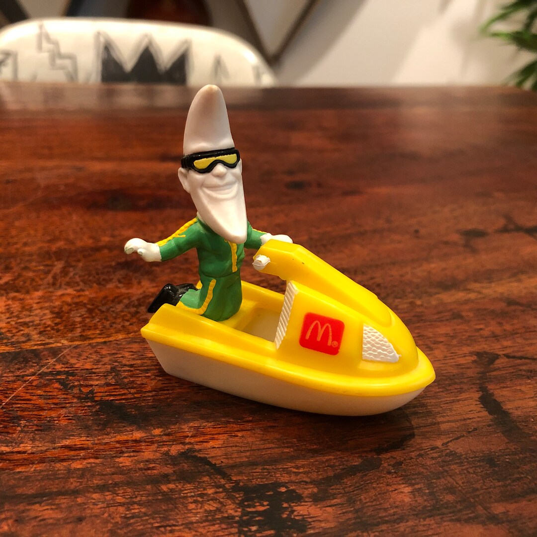 Vintage 1980's Mcdonald's Restaurant Moon Man Mascot in Jet Ski Happy ...