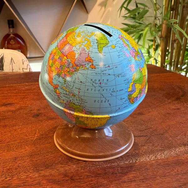 Globe Bank - Etsy