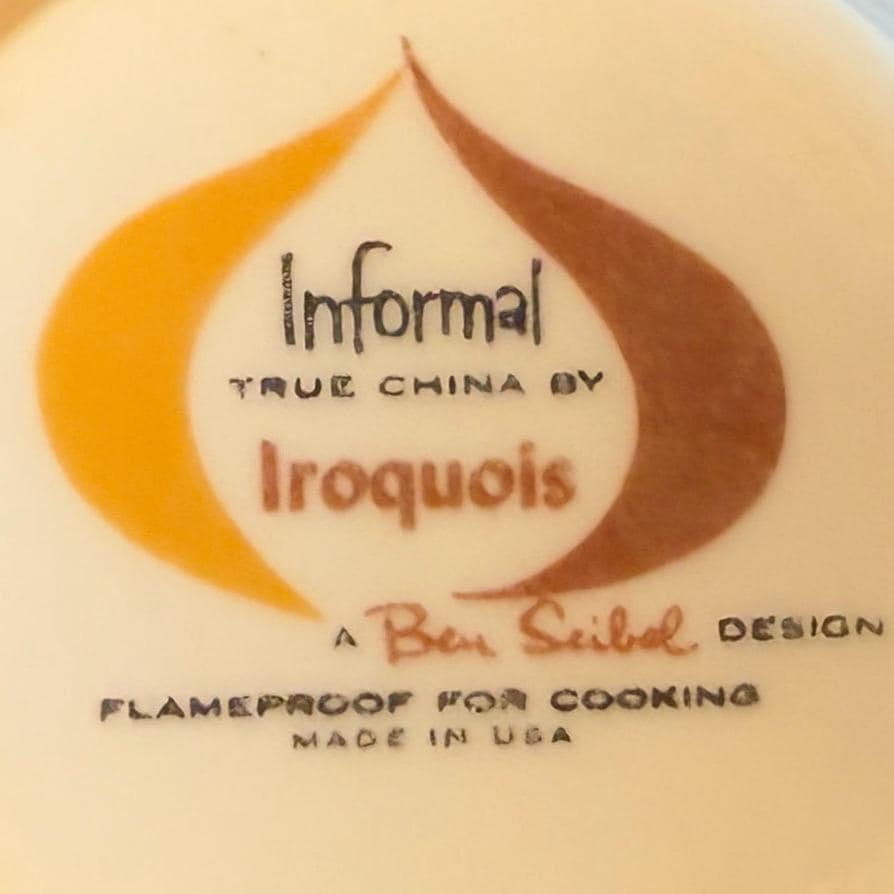 Mid Century C. 1958 Ben Seibel Informal China Iroquois Bombay Pattern Ceramic 6 Oz. Teacup ...