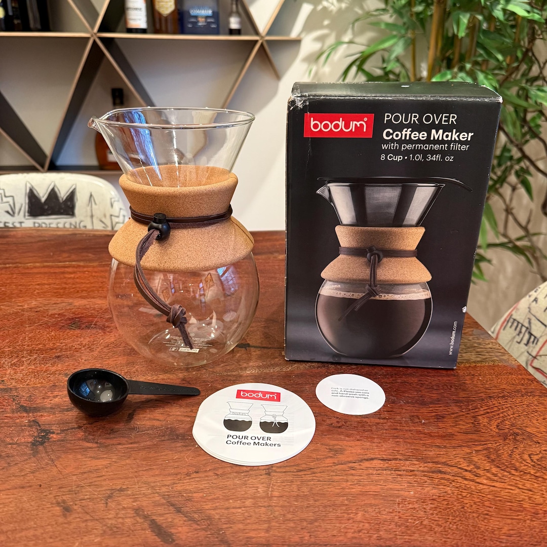 Vintage BODUM 8 Cup Filter Coffee Maker in Box With Instructions ...