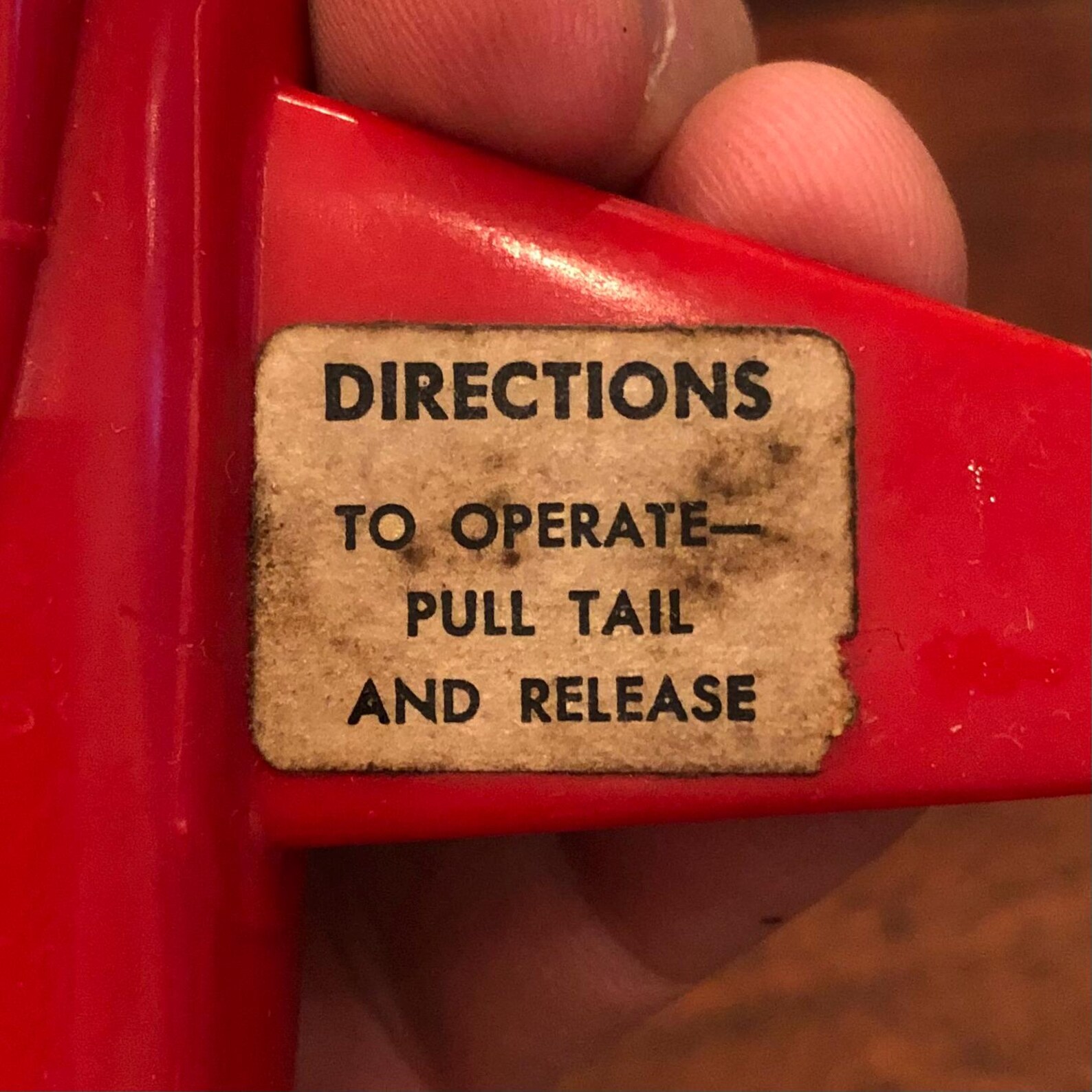 Vintage 1960s MARX 6.5" Red Plastic Friction Military Jet Toy - Doesn't ...