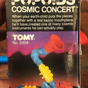 Vintage C. 1983 POPOIDS Cosmic Concert Construction Musical Horn Toy by ...