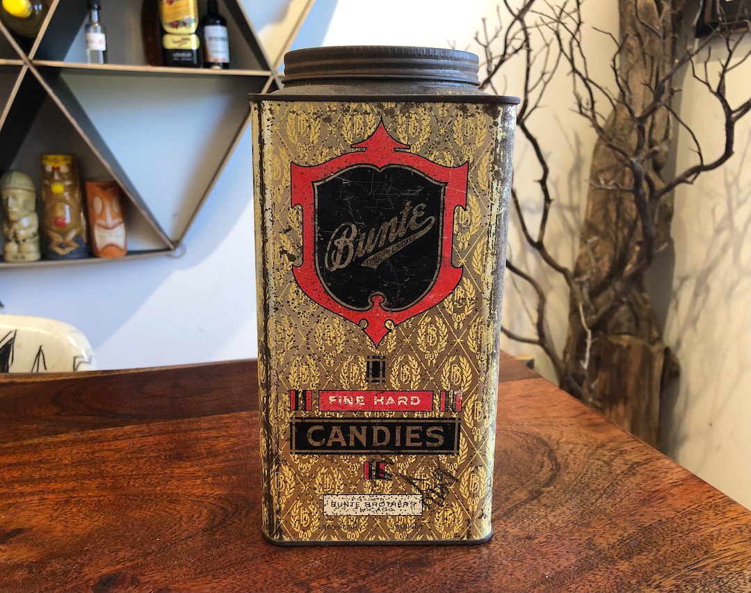 Antique 1920's Art Deco Bunte Brothers Fine Hard Candies Candy Tin ...