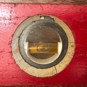 Antique Mayes Red Wooden Level / Vintage Carpenter's Tool - Etsy