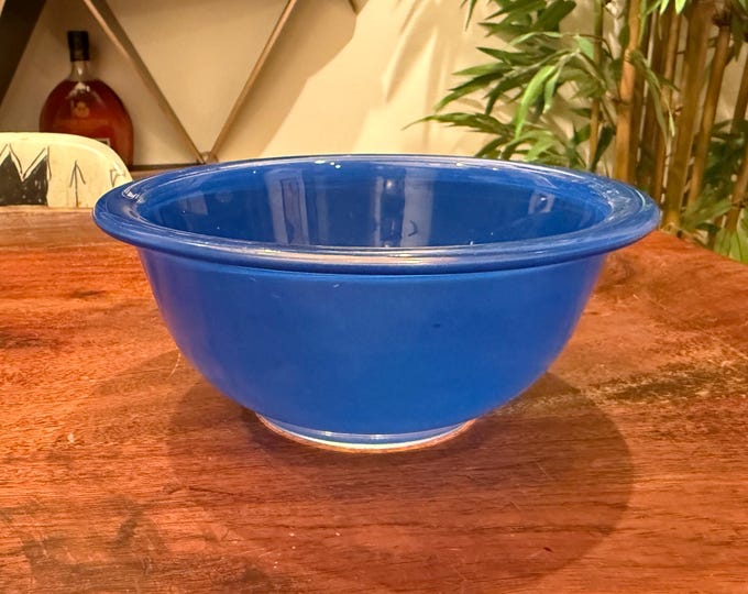 Vintage Pyrex by Corning #322 1 Liter Navy Blue Glass Nesting Mixing ...
