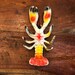 Vintage Hard Plastic 12.5" Red Lobster Decoration - Beach House ...