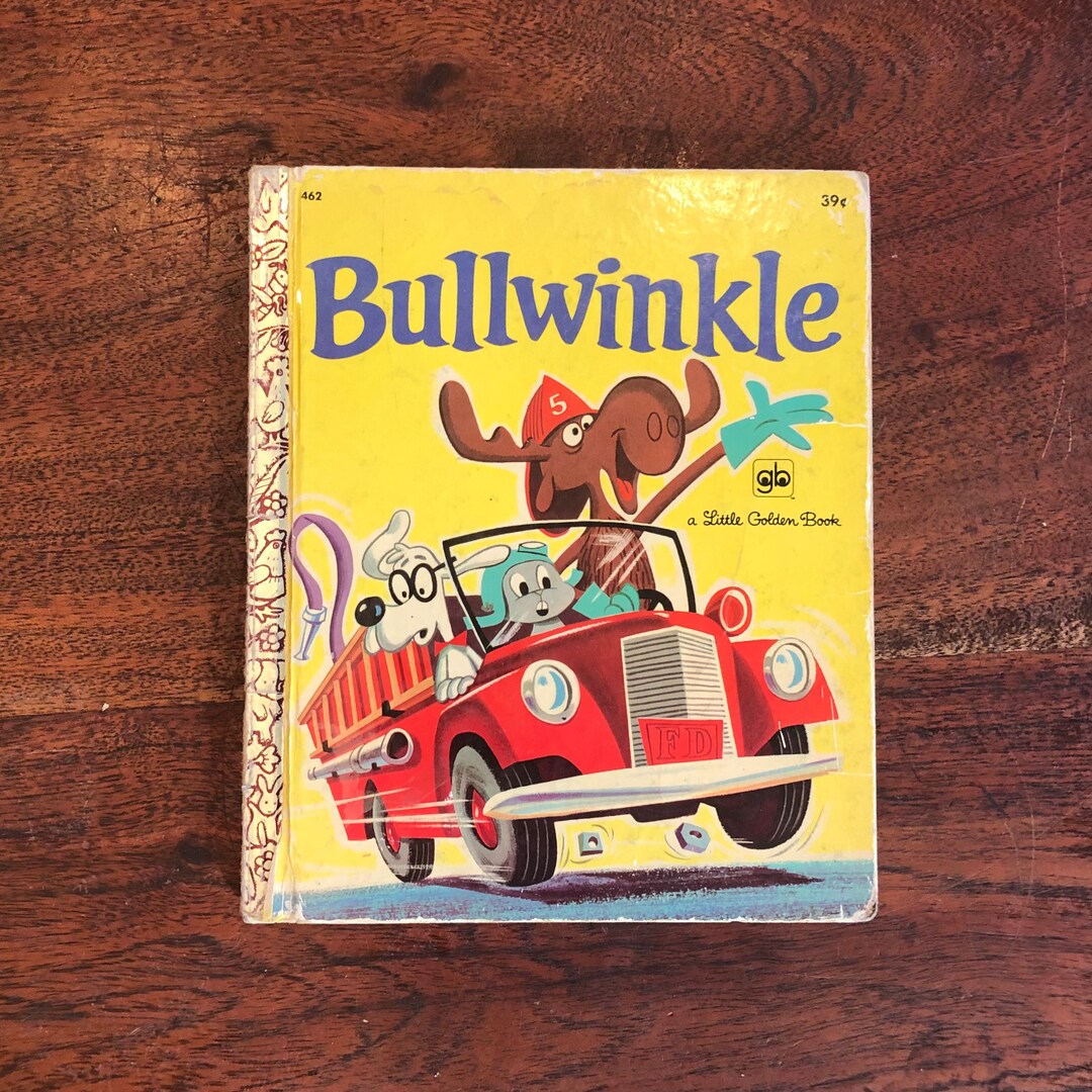 Vintage C. 1971 Bullwinkle the Fireman Children's Book by David Corwin ...