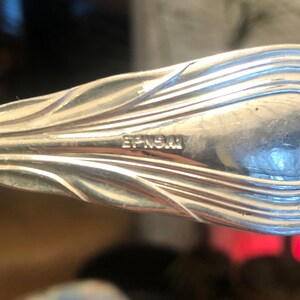 Mid Century Sheffield England Silver-plated Serving Spoon With Berries ...