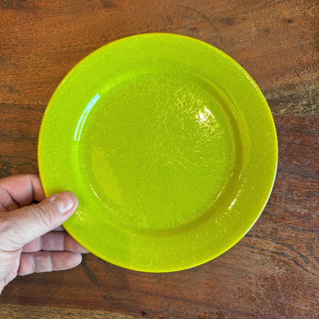 Vintage Waechtersbach Western Germany 8.25" Bright Lime Green Salad ...