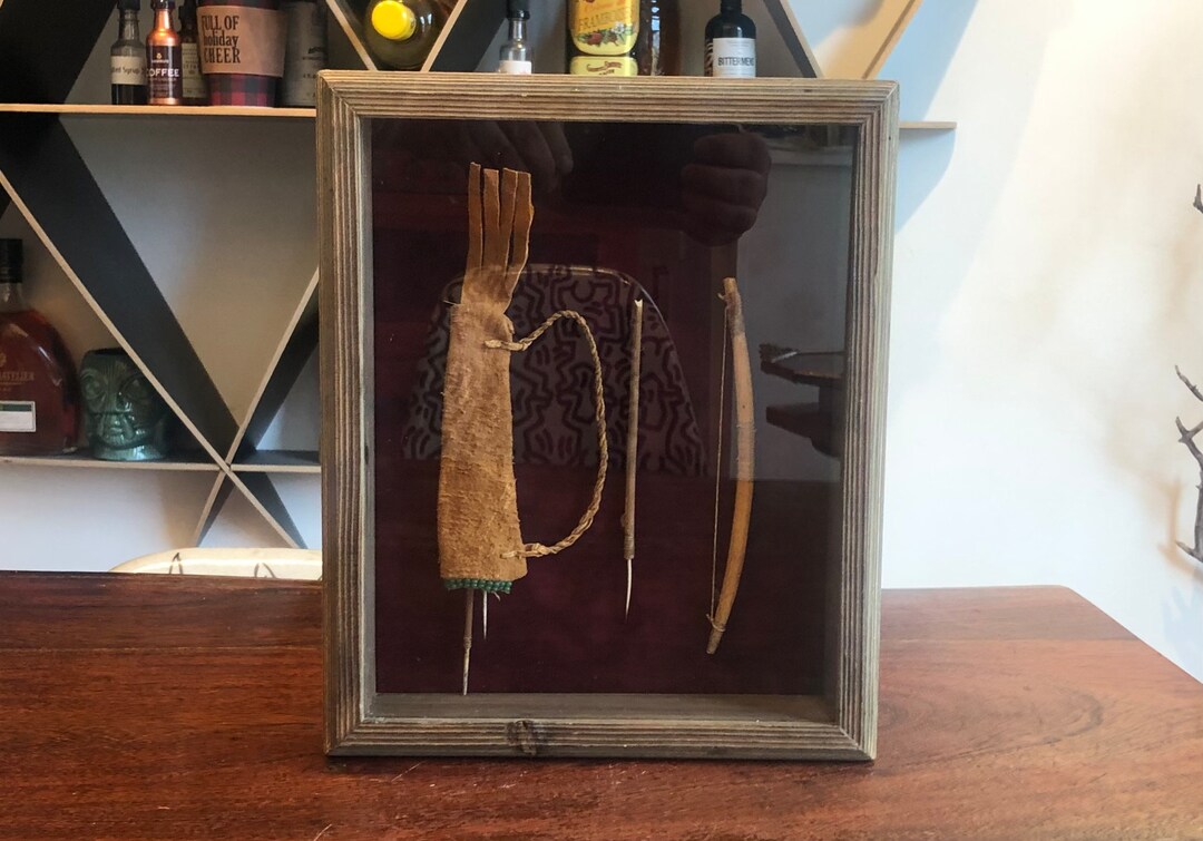 Vintage African Hand Made Miniature Basarwa Bushmen Tribe Love Bow ...