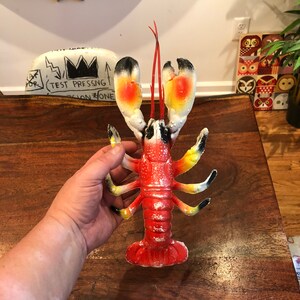 Vintage Hard Plastic 12.5" Red Lobster Decoration - Beach House ...
