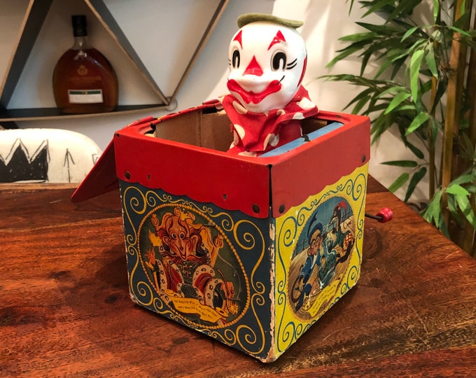 Vintage 1950's Jack in the Music Box Toy by Mattel - Does Not Work - A ...
