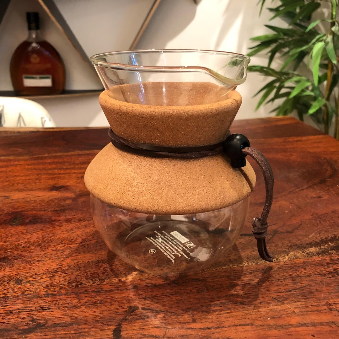 Vintage Danish Modern Hot & Cold Glass Coffee Drip Carafe With Cork ...