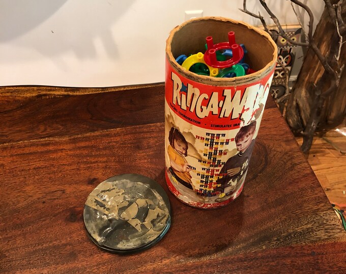 Vintage 1960's Ringa-majigs Stacking Building Plastic Ring Toys in ...