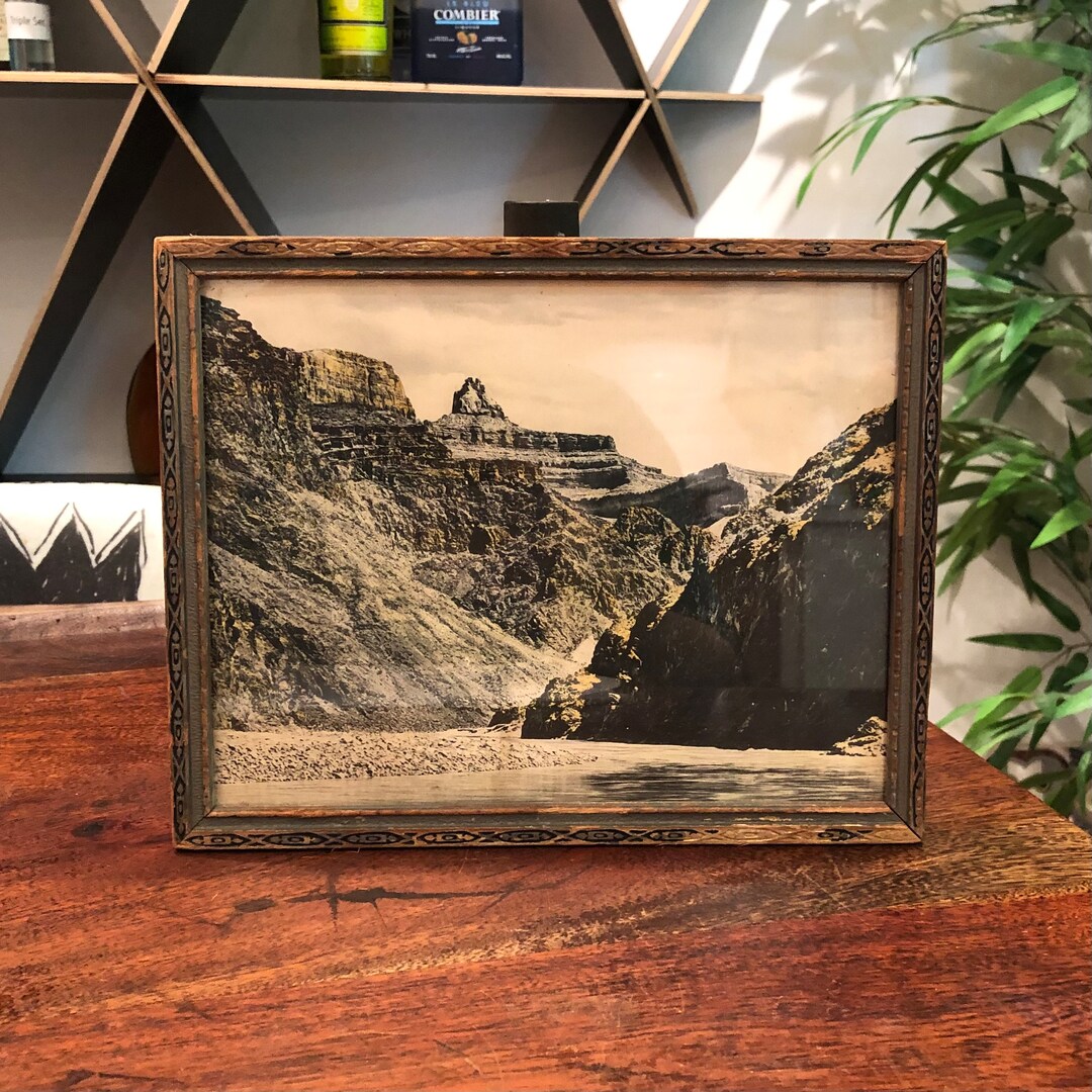 Antique 1910's - 1920's Hand Colored Black & White Photographic Print ...