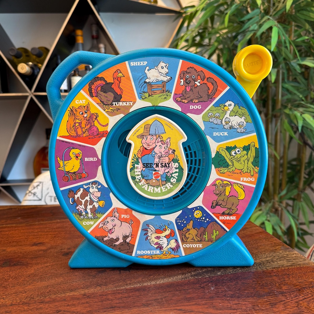 Vintage C. 1989 the Farmer Says See 'n Say Children's Learning Toy by ...