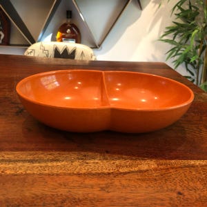 Mid Century 1960's Melmac Color-flyte Orange Divided Serving Bowl by ...