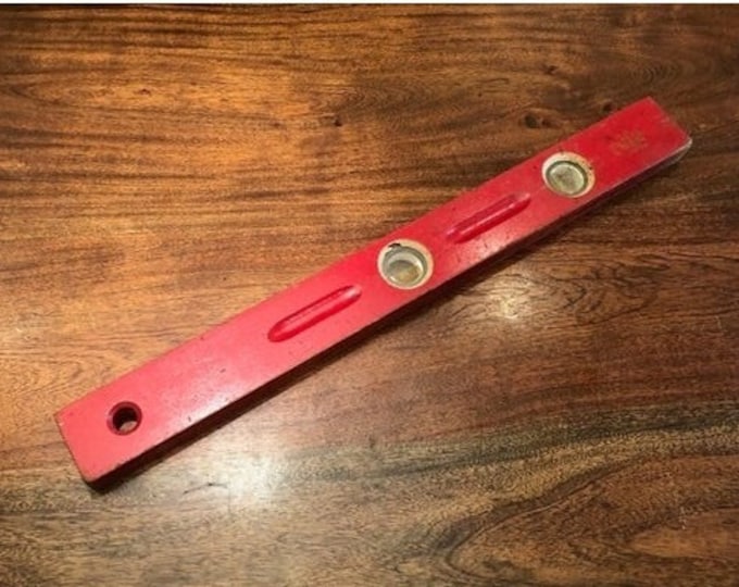 Antique Mayes Red Wooden Level / Vintage Carpenter's Tool - Etsy