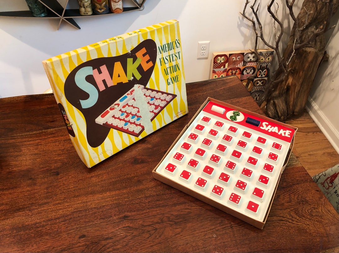 Mid Century 1960's Shake Dice Board Game by W.H. Schafer Mfg. Co. Inc ...