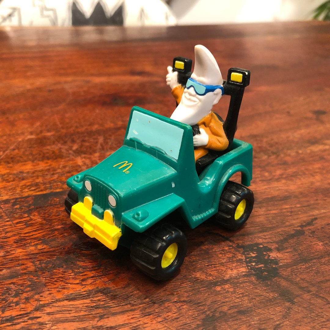 Vintage 1980's Mcdonald's Restaurant Moon Man Mascot in Jeep Happy Meal ...