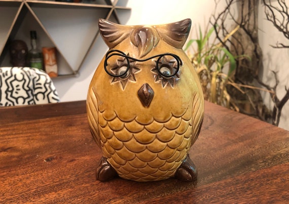 Ceramic Owl Bank
