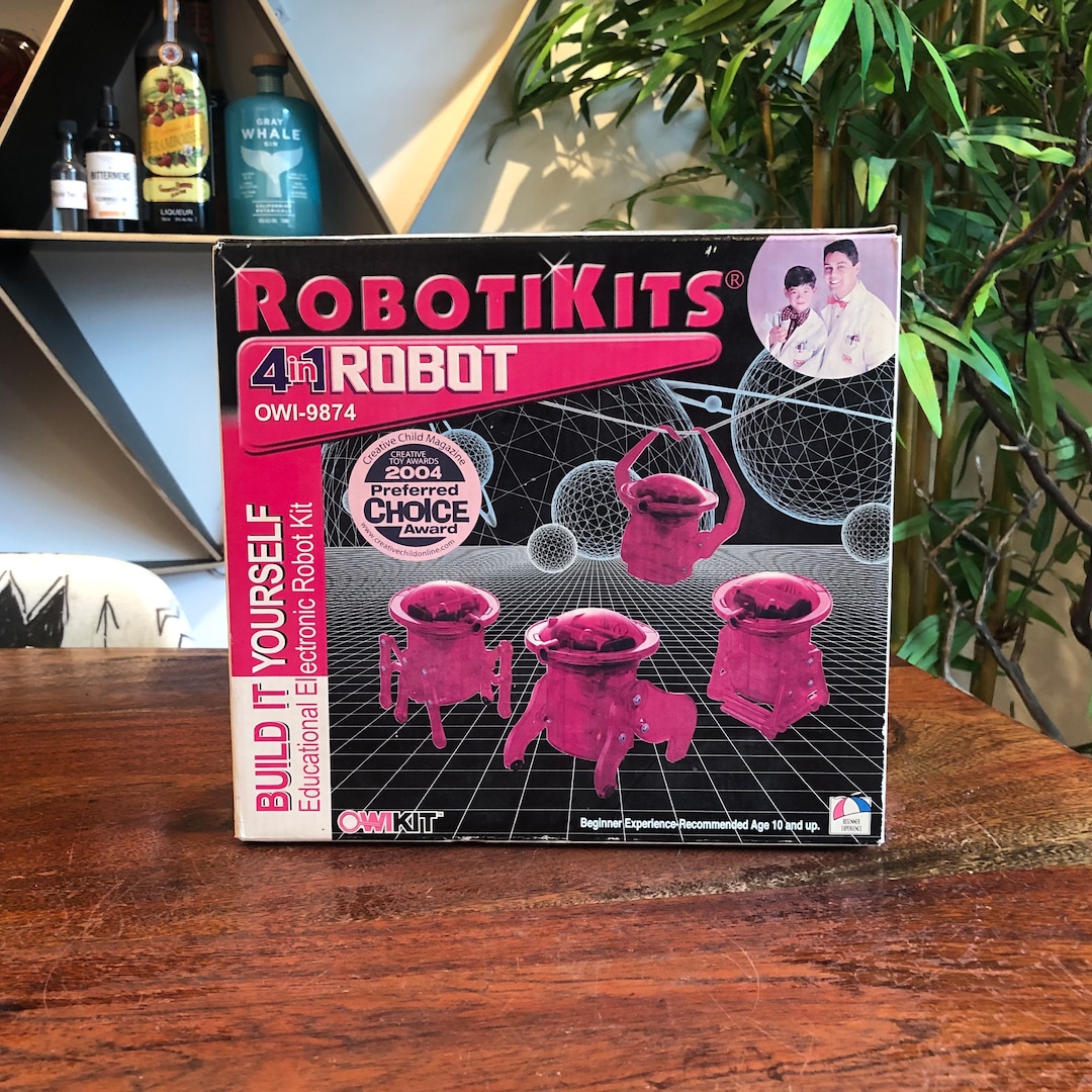 Vintage Sealed & Unused Robotikits 4 in 1 Robot OWI 9874 Educational ...