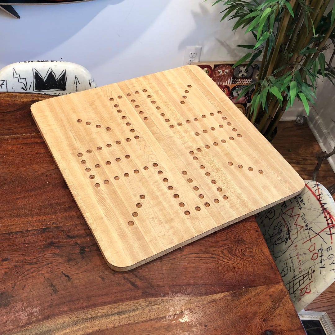 Vintage 1960's Homemade Bumper Board Marble Game Board - Made With Faux ...
