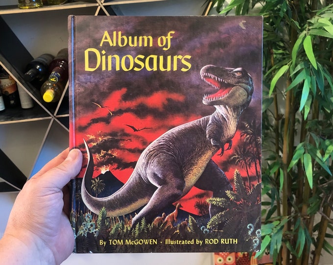 Vintage C. 1974 Album of Dinosaurs by Tom Mcgowan Hardback Children's ...