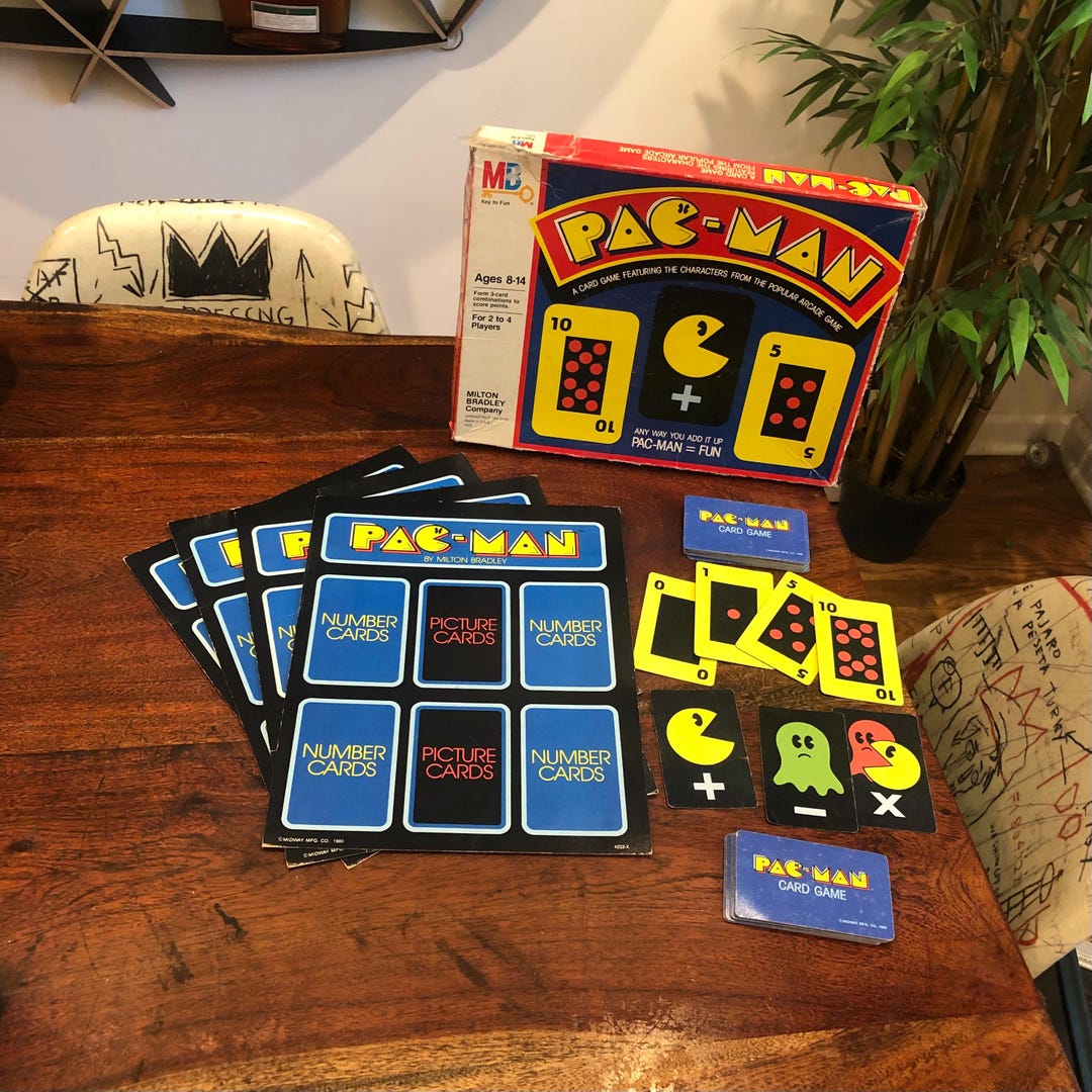 Vintage C. 1982 PAC-MAN Arcade Card Game in Box - Complete Set - Retro ...