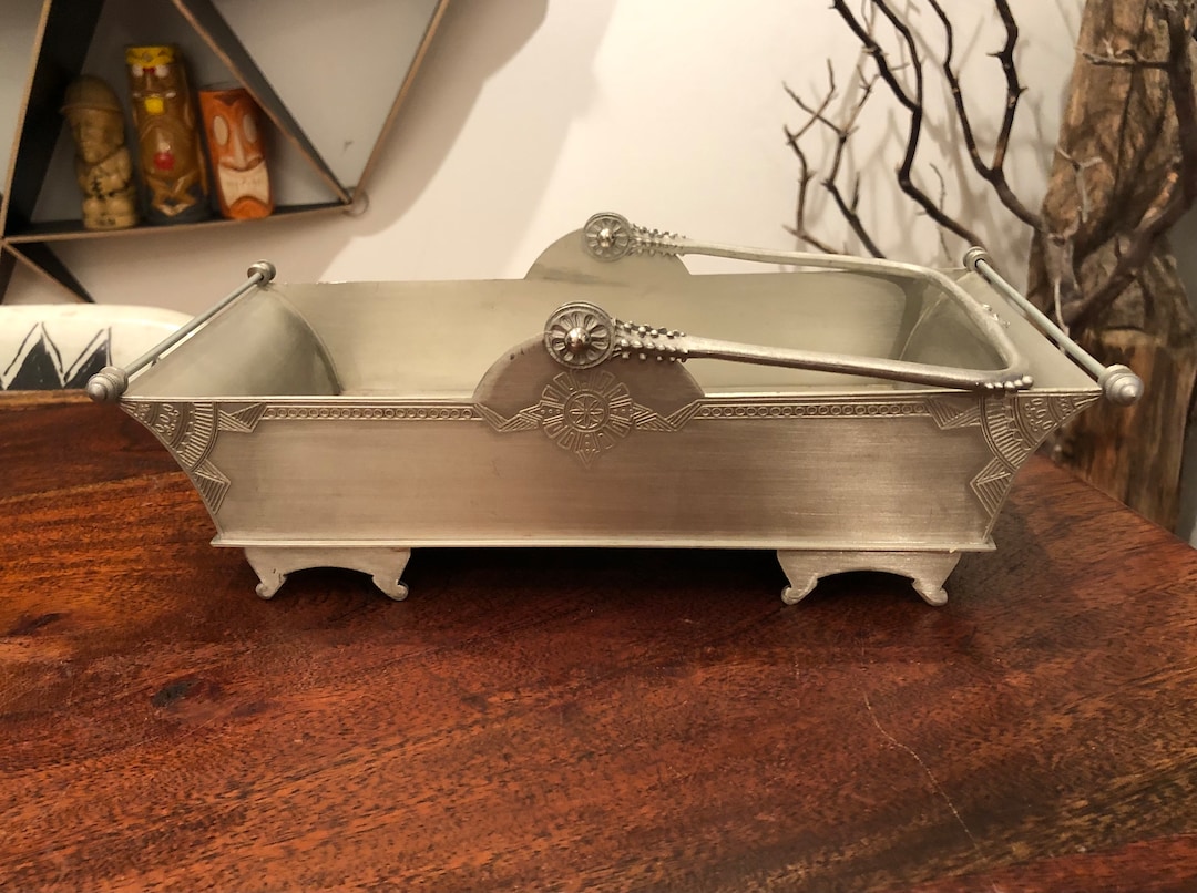 Vintage Malaysian Pewter Tray With Handle by Balfour Kinta Valley ...