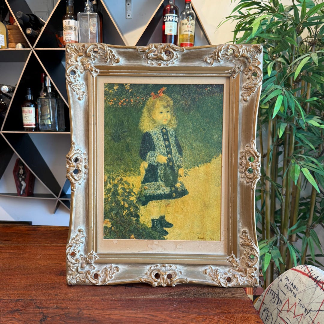 Mid Century 1950's Antique 1876 French Impressionist Painting ...