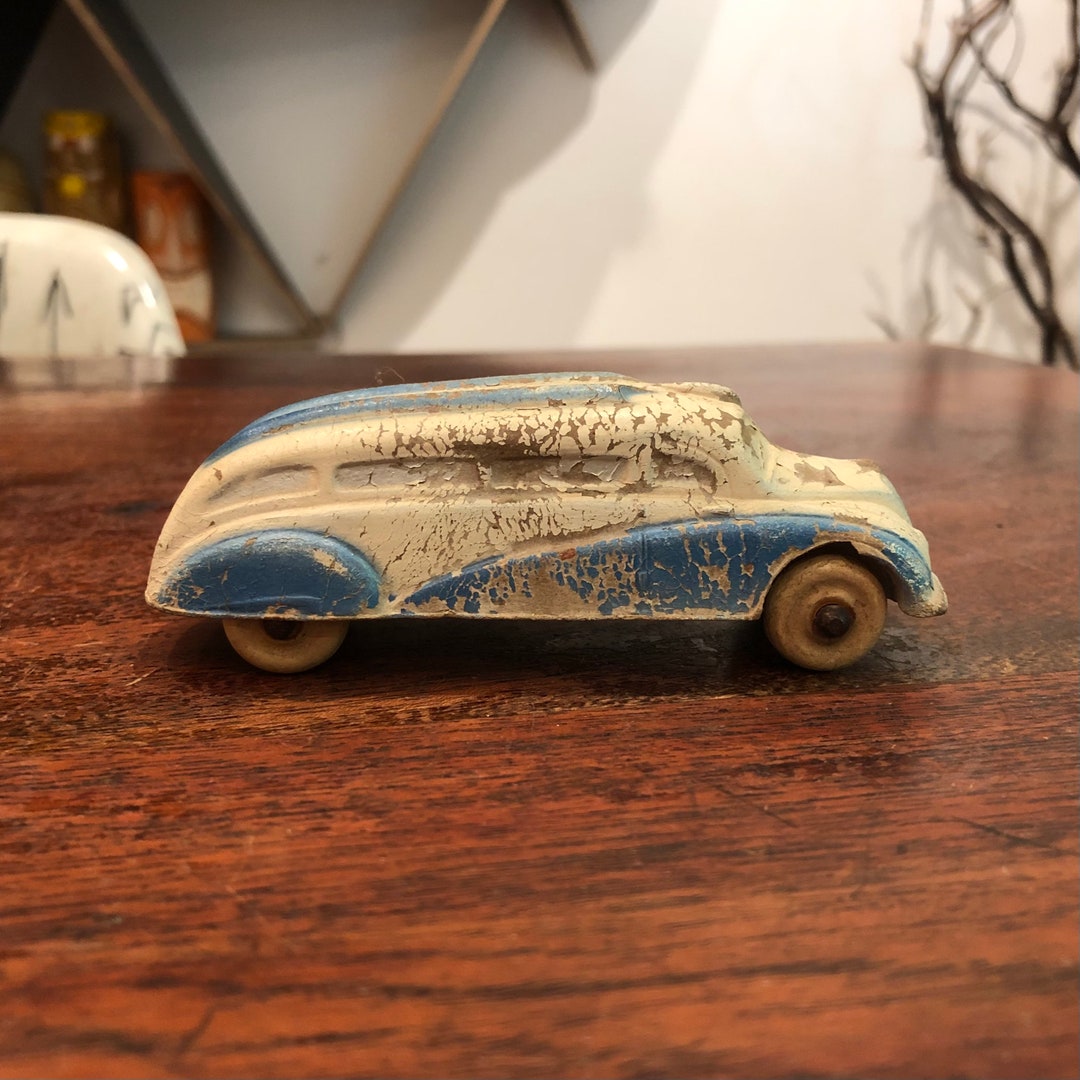 Antique 1930's SUN RUBBER Co. Streamline Bus Toy Vintage Rubber Vehicle ...