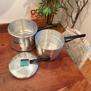 Mid Century MIRRO Aluminum 2 Quart Double Boiler Pot - Vintage 1950's ...