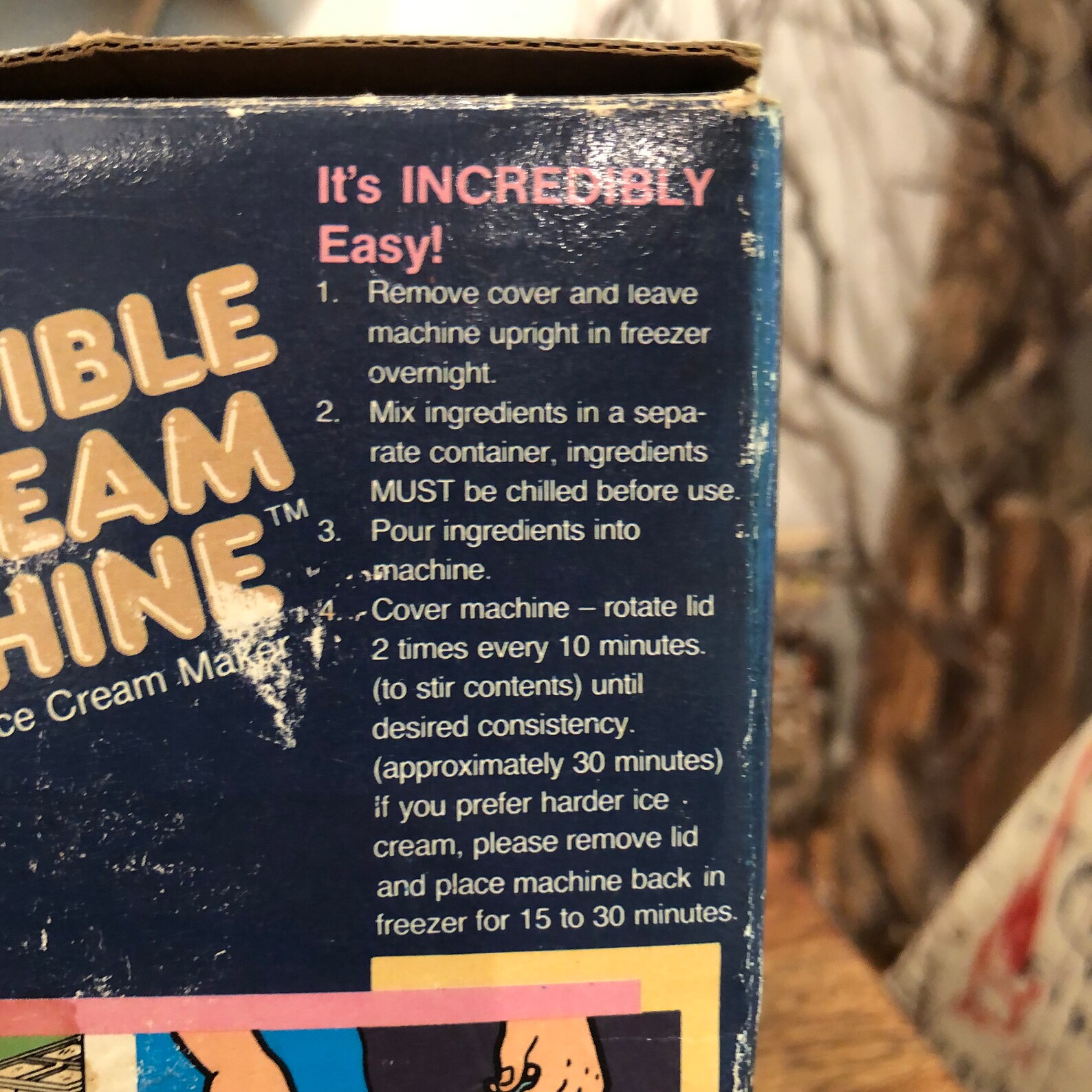 Vintage C. 1986 the Incredible Ice Cream Machine in Box With ...