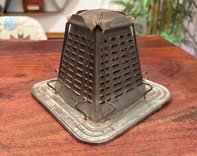 Antique Early 1900's Metal Four Sided Stovetop / Campfire Toaster ...
