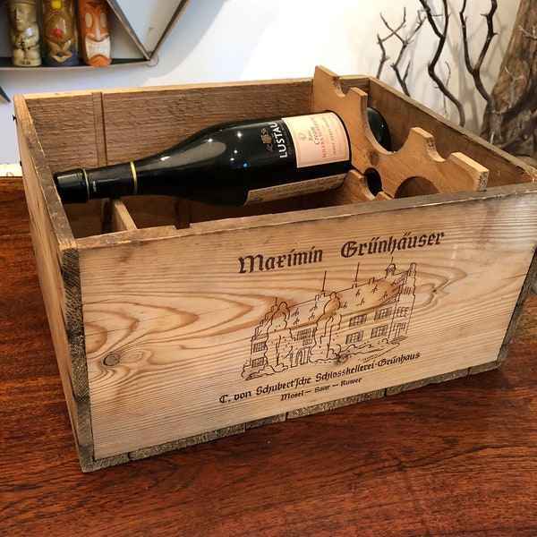 Wooden Wine Crate - Etsy