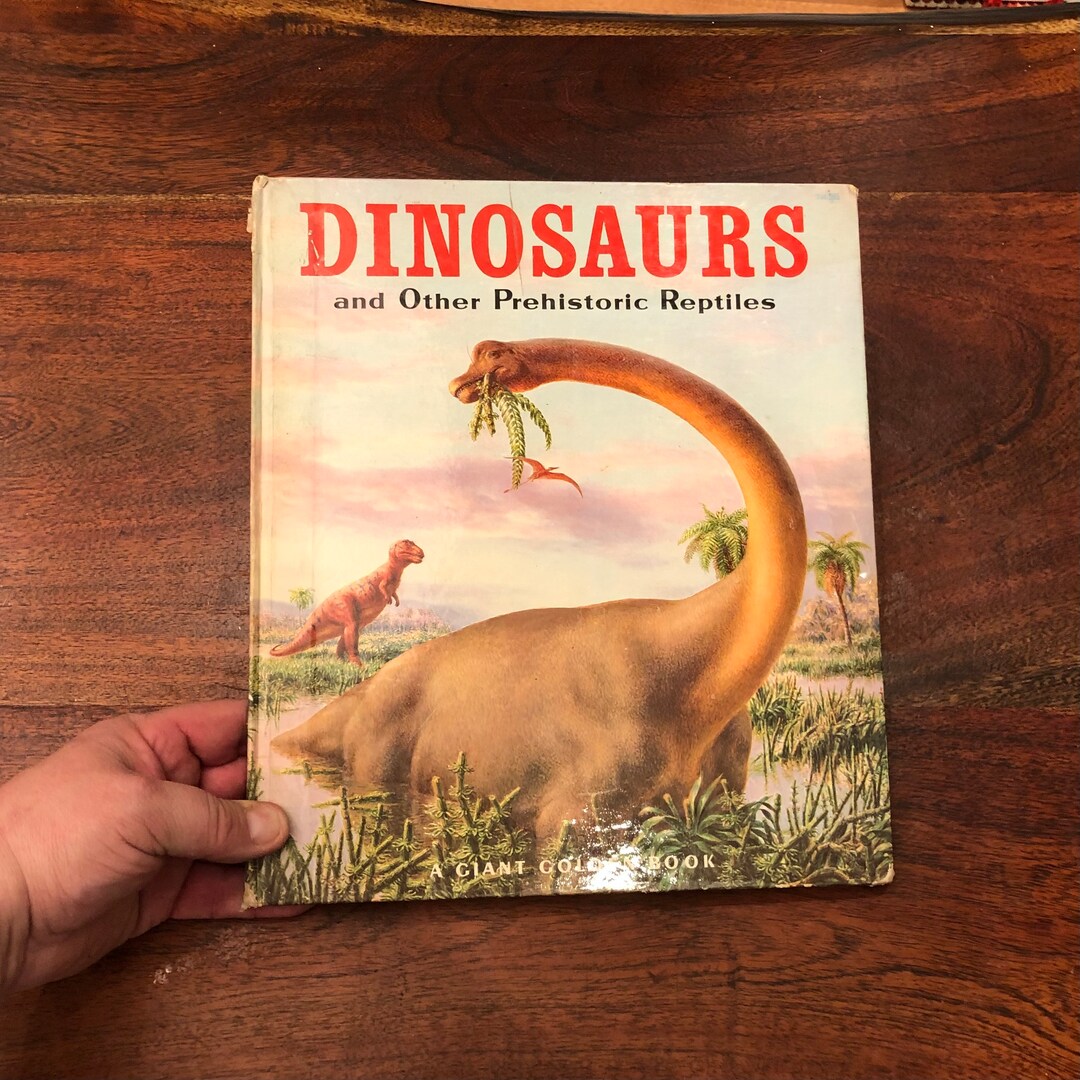 Mid Century C. 1960 the Giant Golden Book of Dinosaurs and Other ...