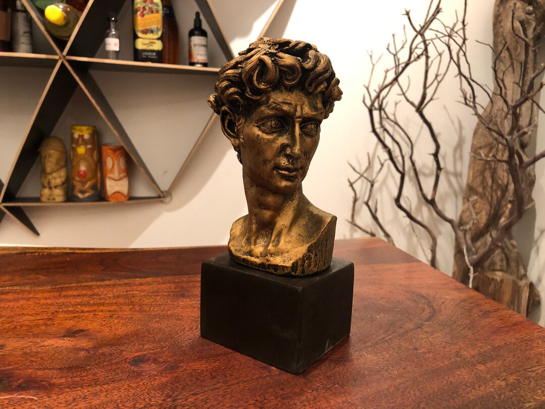 Vintage Michelangelo's Reproduction Statue of David Head - Etsy