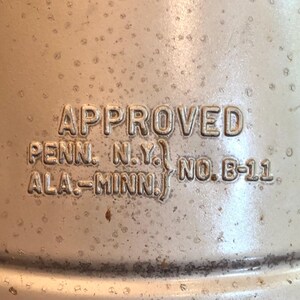 Antique 1930's Brooking Service Station 1/4 Gallon Steel Oil Can No. B ...