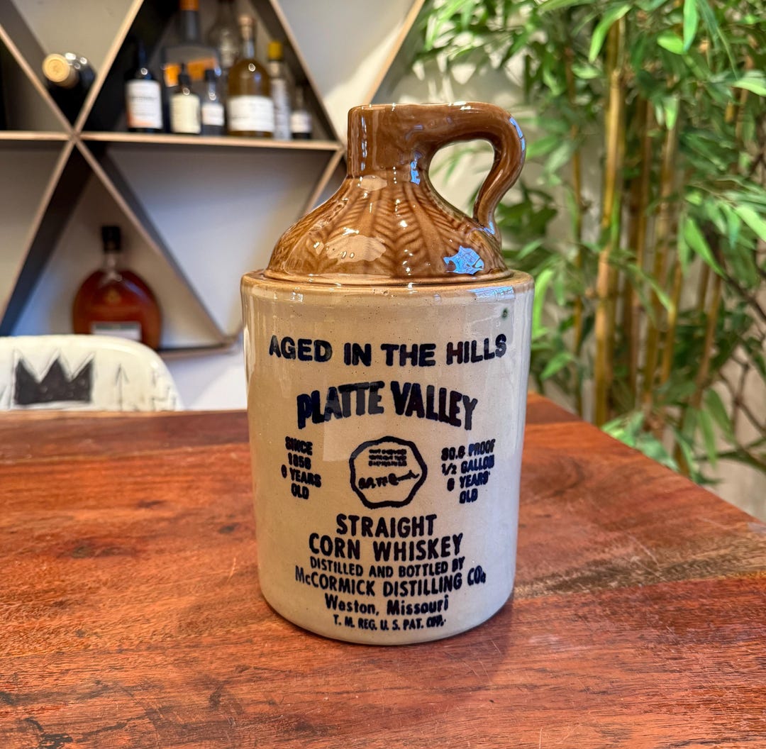 Mid Century Mccormick Distilling Co. 1/2 Gallon Platte Valley Straight ...