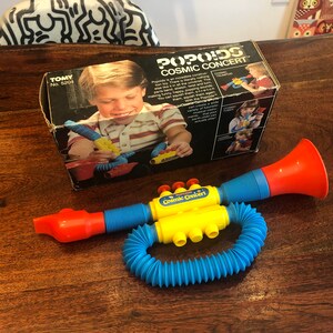 Vintage C. 1983 POPOIDS Cosmic Concert Construction Musical Horn Toy by ...