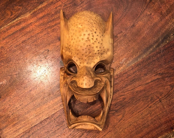 Vintage Filipino Hand Carved Wooden Ifugao Bakunawa Dragon Tribal Wall ...