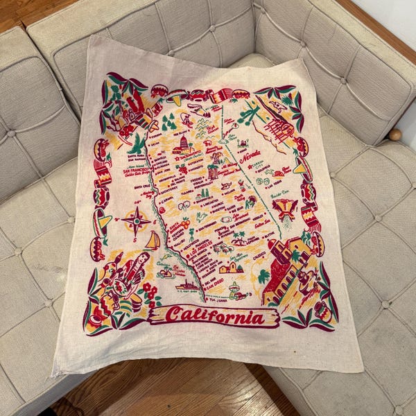 Map Tablecloth - Etsy