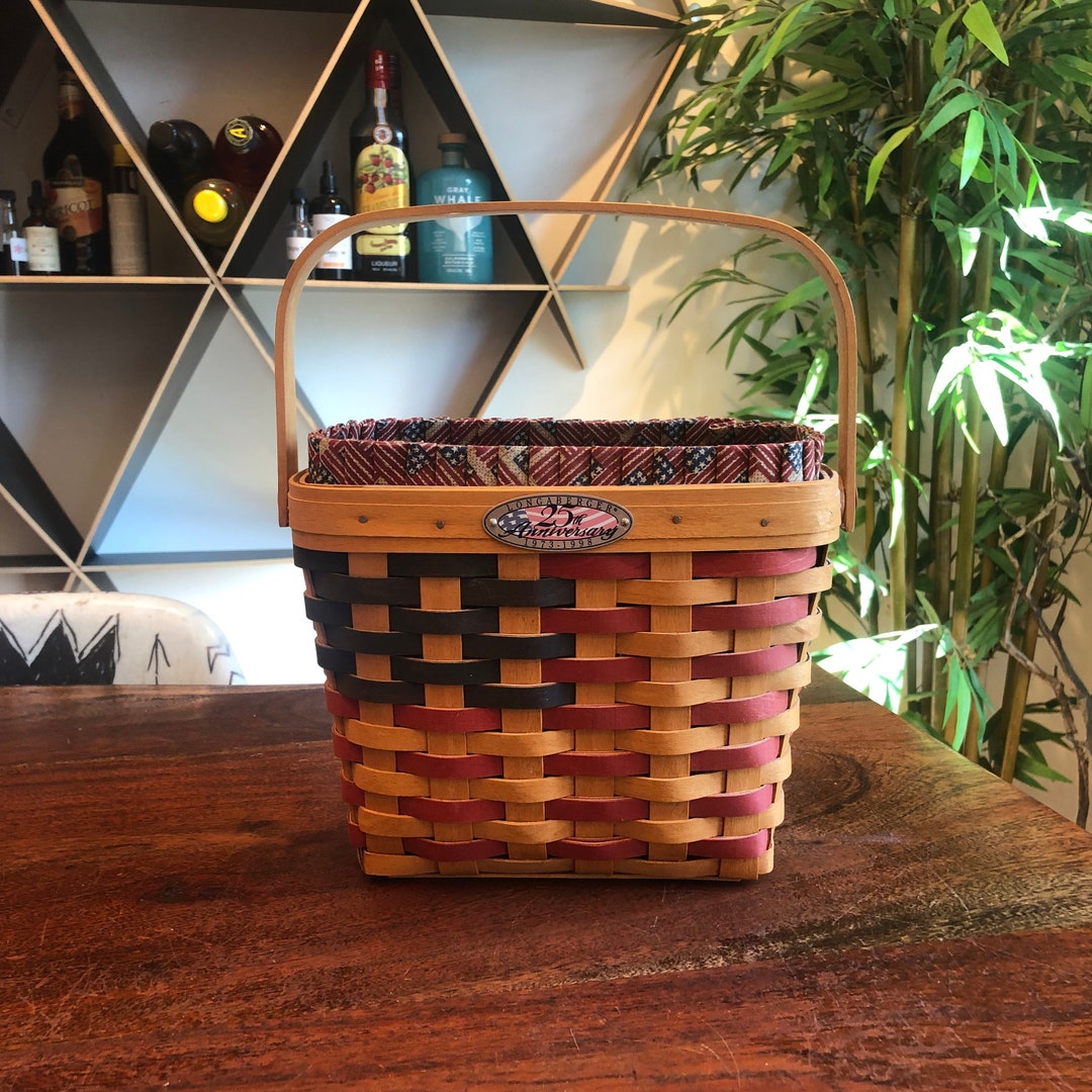 Vintage C. 1998 Longaberger 25th Anniversary American Patriotic Flag ...