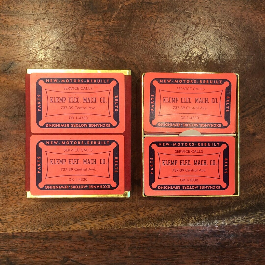 Set of 2 Mid Century 1960's Klemp Electric Machine Company Advertising ...