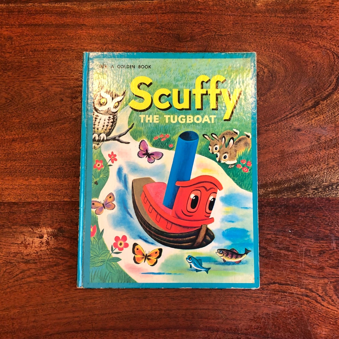 Mid Century C. 1955 Scuffy the Tugboat Children's Hardback Storybook ...