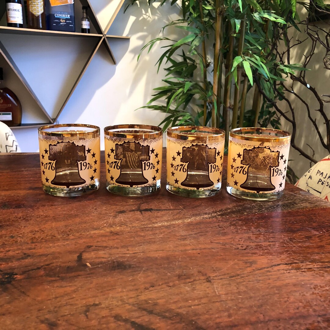 Set of 4 Vintage 1776 -1976 American Bicentennial Patriotic Liberty ...