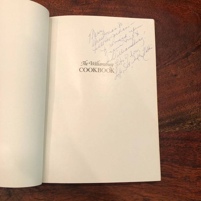 Vintage C. 1978 the Williamsburg Cookbook - Colonial Early American ...