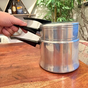 Mid Century MIRRO Aluminum 2 Quart Double Boiler Pot - Vintage 1950's ...