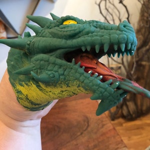 Vintage Schylling Children's Rubber Dragon Hand Puppet - Etsy